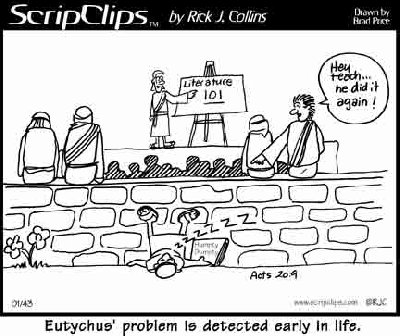 Cartoon: Eutychus' problem