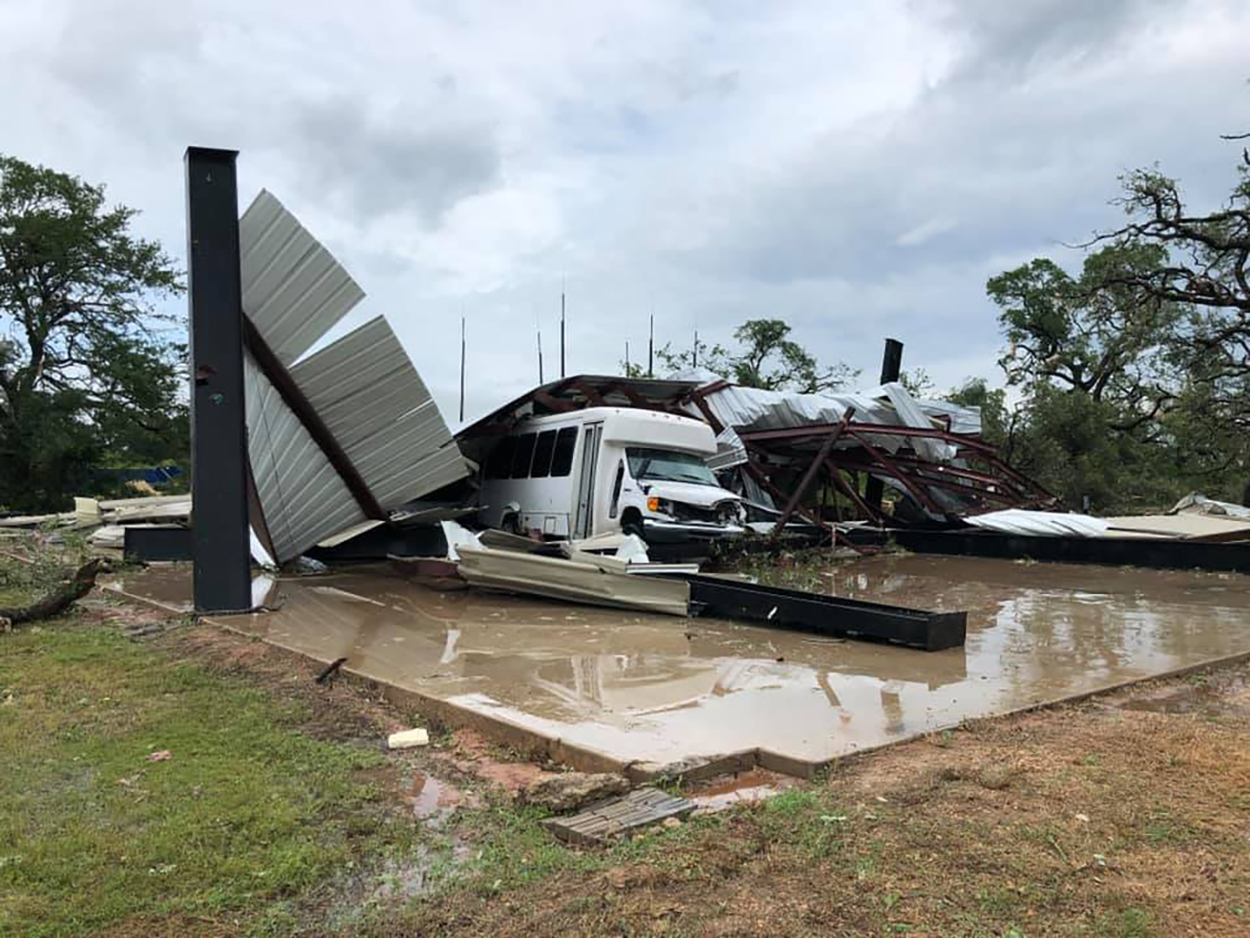 Storms severely damage church buildings in LaGrange