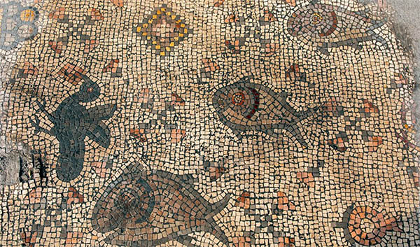 Archaeologists uncover mosaic floor from ancient church