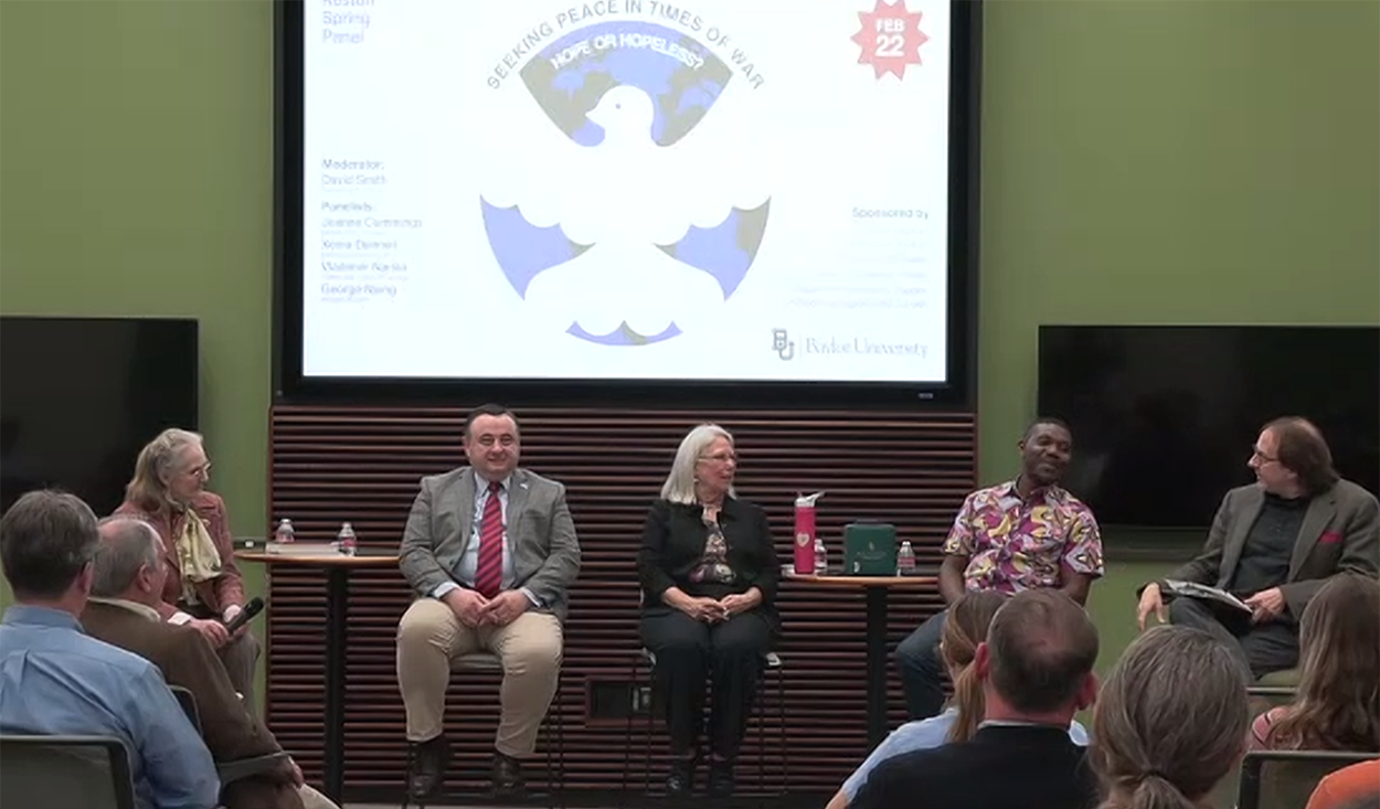 Baylor panel wrestles with issues of war and peace