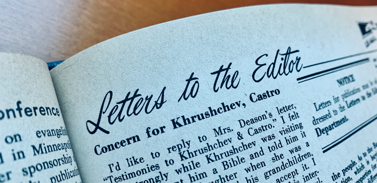 Editorial: Letters to the editor: Journalism is a conversation