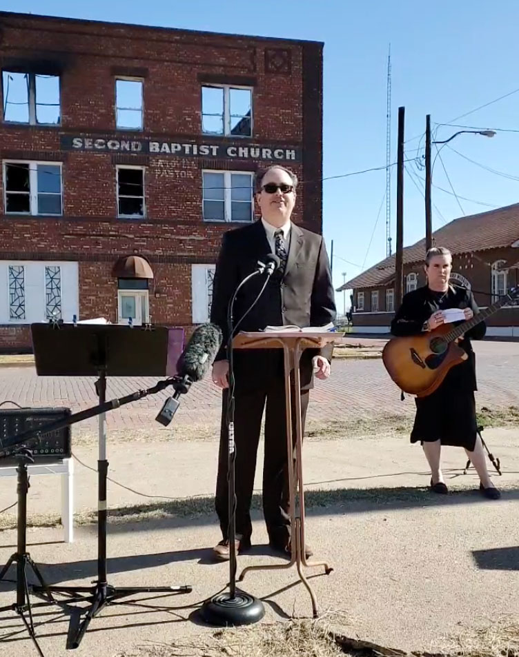 Fire destroys historic church building in Ranger