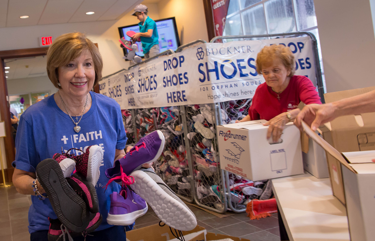 Around the State: Houston church donates 7,000 pairs of shoes