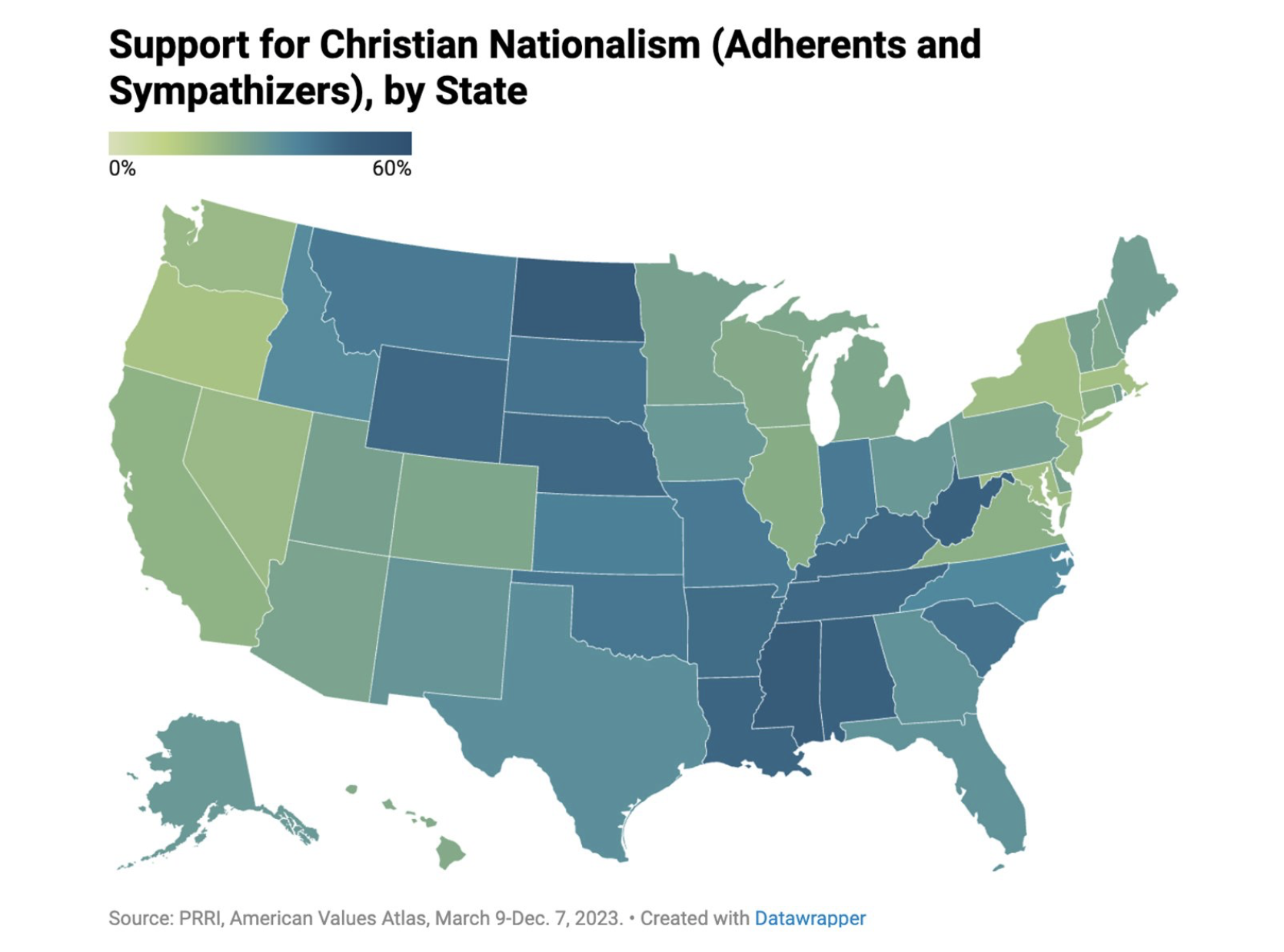 Survey finds pockets of support for Christian nationalism