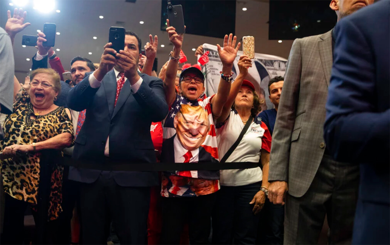 Trump tells evangelicals God is 'on our side'